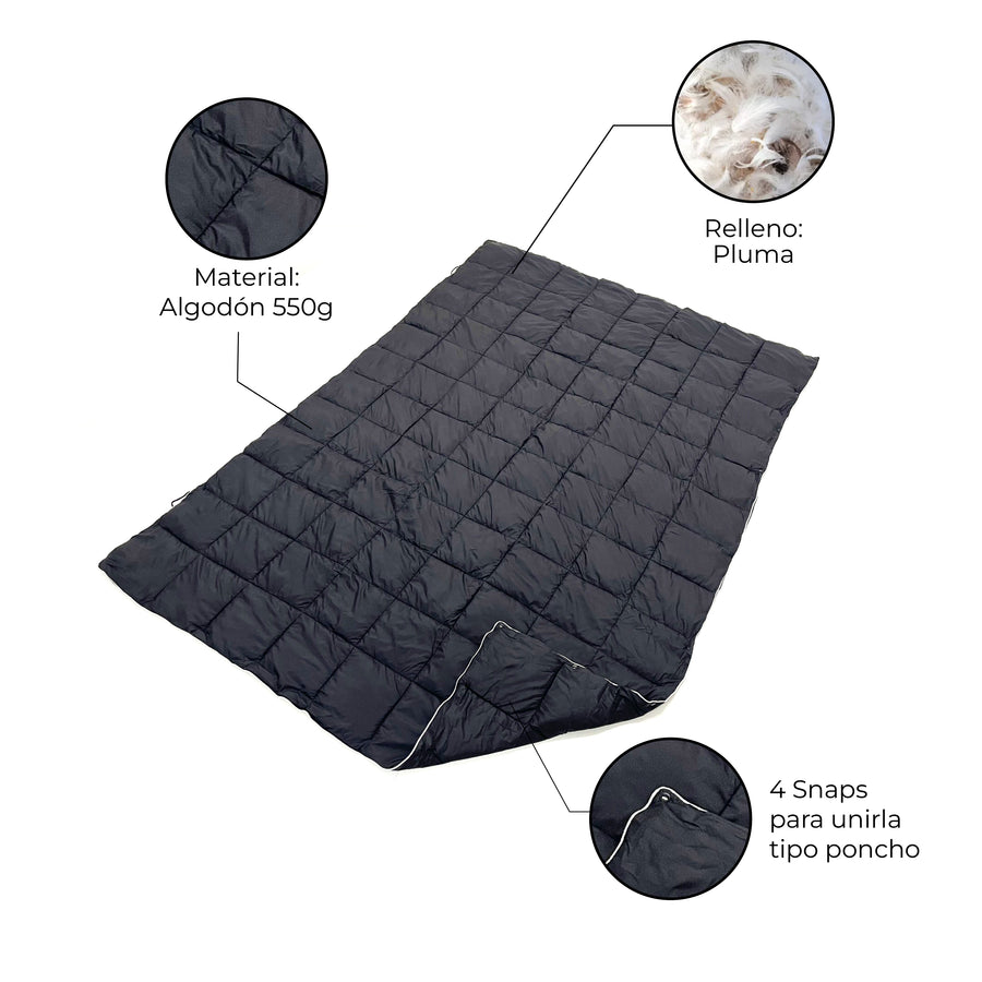 Manta Térmica Outdoor Puelo Negro – Kano Outdoors
